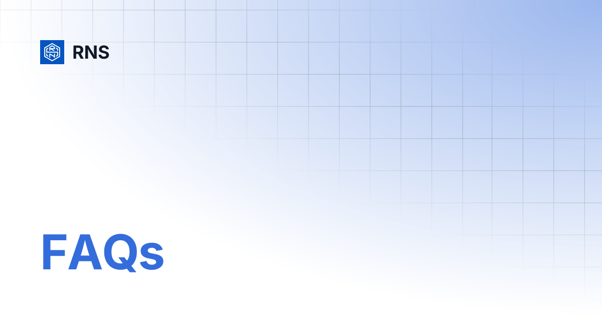 FAQs | RNS